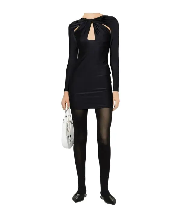 Coperni Twisted Cut-out Long Sleeve Mini Dress