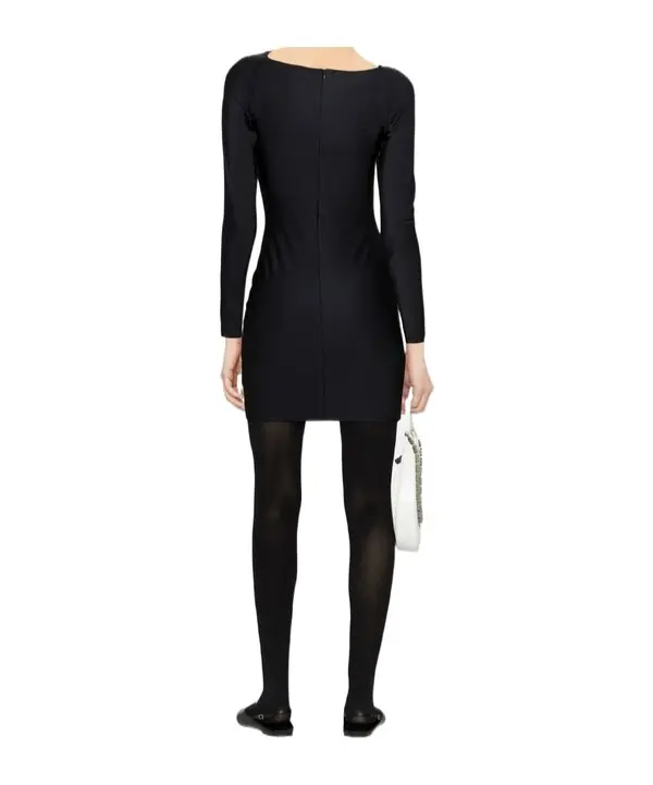 Coperni Twisted Cut-out Long Sleeve Mini Dress