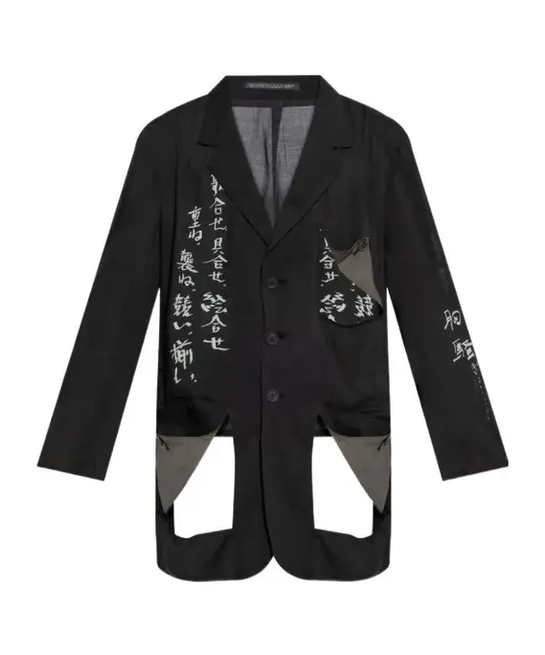 Yohji Yamamoto Cut Out-detail Blazer