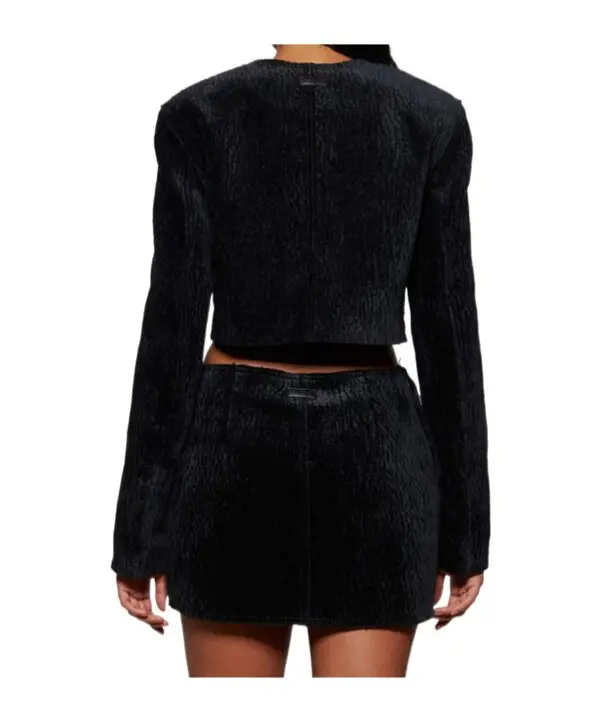 Alexander Wang Velvet Cropped Jacket