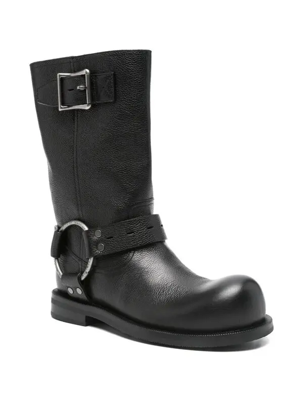 Martine Rose Biker Boots With O-ring Detail