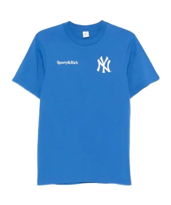 SPORTY  RICH Sporty & Rich New York Yankees Crewneck T-shirt