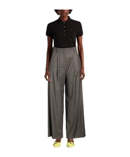 Max Mara Houndstooth Flannel Wide-leg Trousers