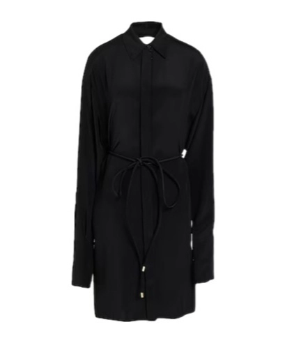 Sportmax Belted Shirt Dress With Classic Collar