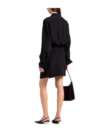 Sportmax Belted Shirt Dress With Classic Collar