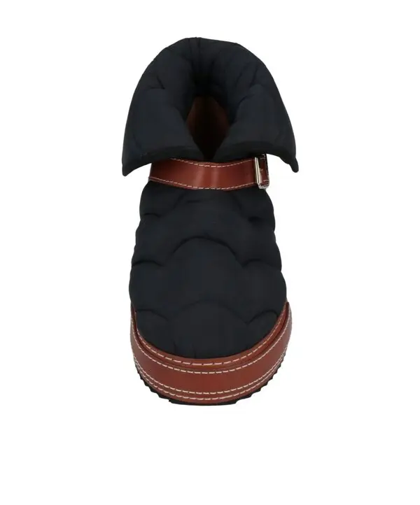 Chloé Two-tone Spliced Quilted Ankle Boots - Black