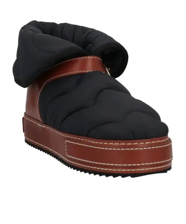 Chloé Two-tone Spliced Quilted Ankle Boots