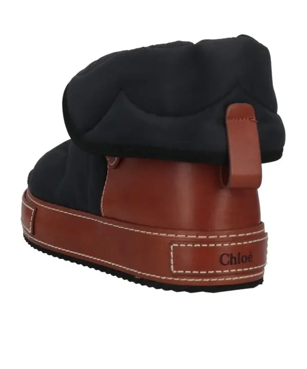 Chloé Two-tone Spliced Quilted Ankle Boots
