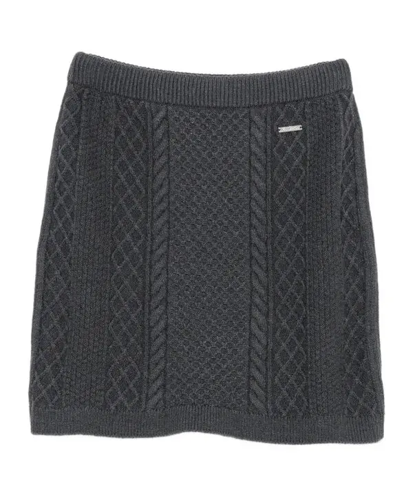 J.W.ANDERSON Logo-plaque Cable-knit Mini Skirt