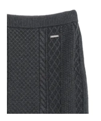 J.W.ANDERSON Logo-plaque Cable-knit Mini Skirt