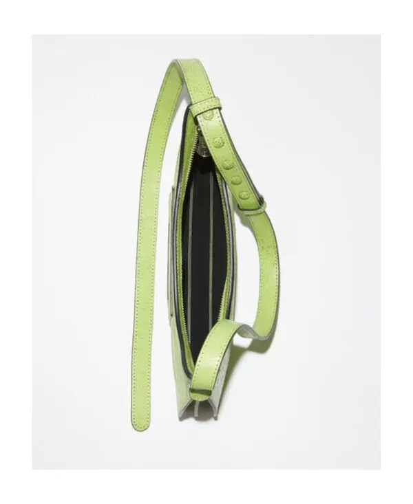 Acne Studios Cracked Leather Shoulder Bag