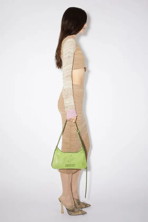Acne Studios Cracked Leather Shoulder Bag