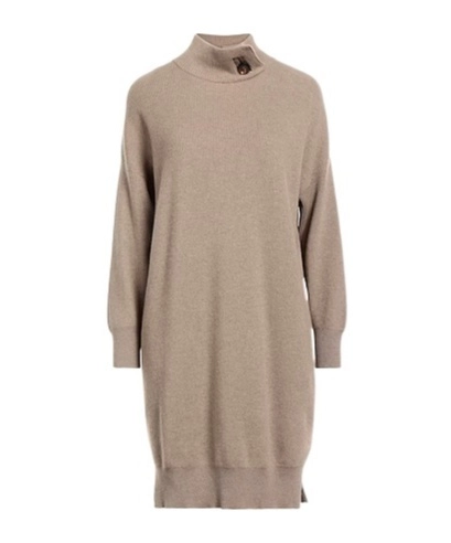 Brunello Cucinelli Knitted Dress With Appliqué Detail
