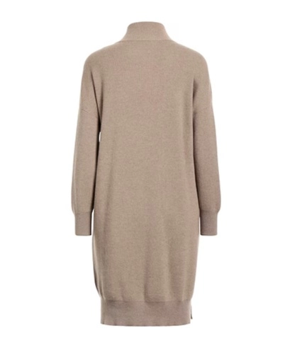 Brunello Cucinelli Knitted Dress With Appliqué Detail