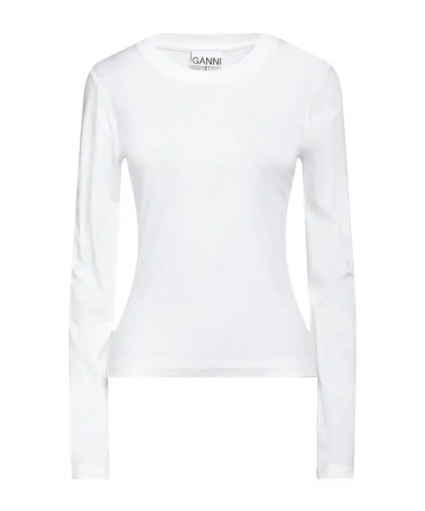 GANNI Solid Long-sleeve T-shirt