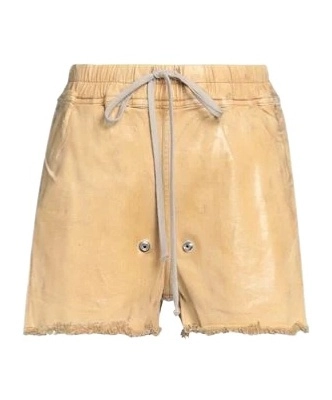 Rick Owens High-waisted Coated Denim Hot Pants
