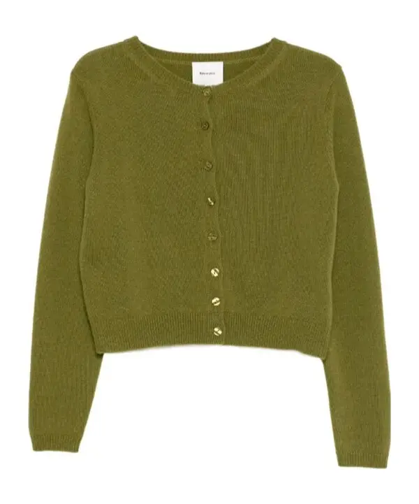 REFORMATION Clara Cardigan - Khaki Green