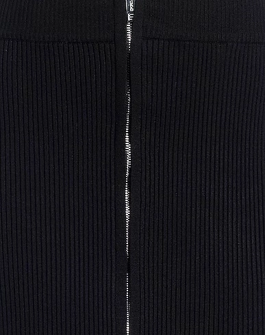 Sportmax Ribbed-knit Midi Skirt With Zipper Detail