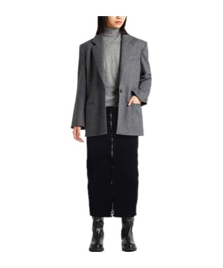 Sportmax Ribbed-knit Midi Skirt With Zipper Detail