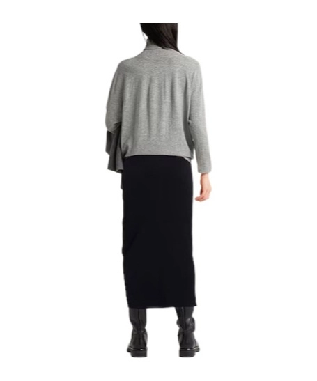 Sportmax Ribbed-knit Midi Skirt With Zipper Detail