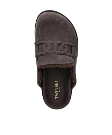TWINSET Logo Embellished Mules