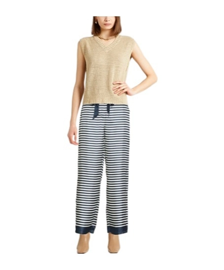 Max Mara Striped Wide-leg Trousers