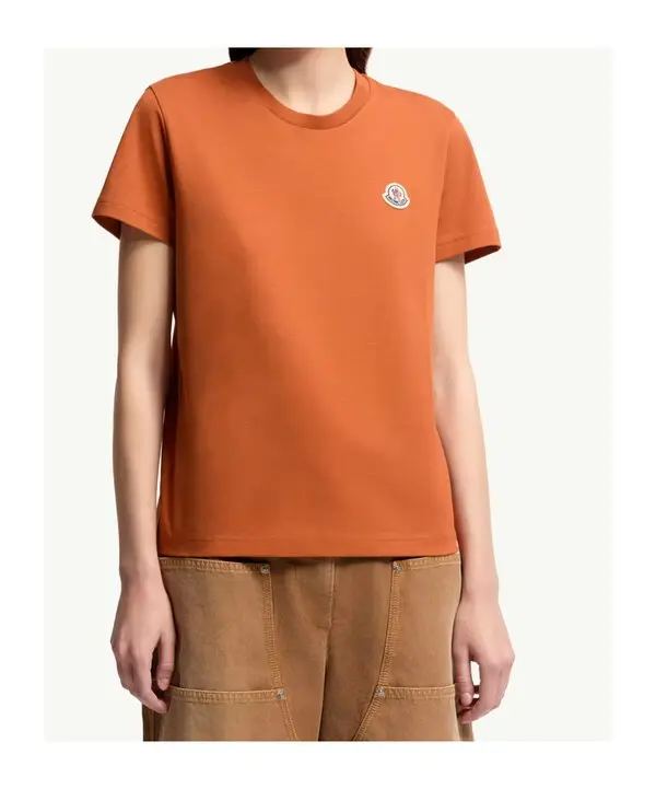 Moncler Logo Patch Cotton T-shirt