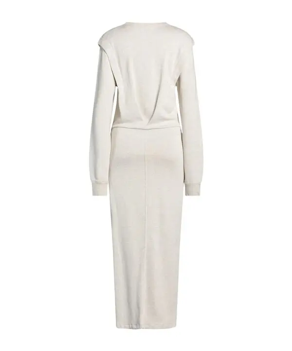 Isabel Marant Étoile Long Sleeve Crewneck Maxi Dress With Front Slit