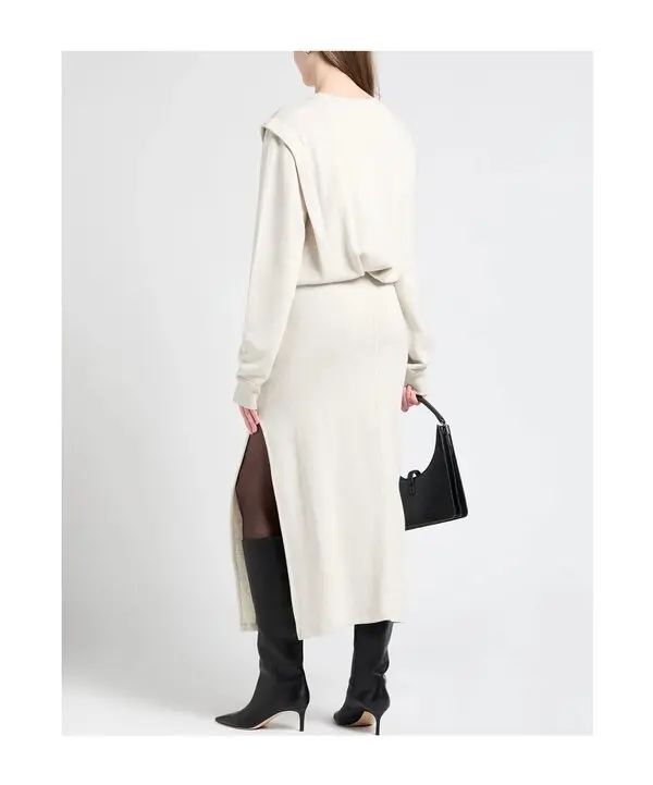 Isabel Marant Étoile Long Sleeve Crewneck Maxi Dress With Front Slit