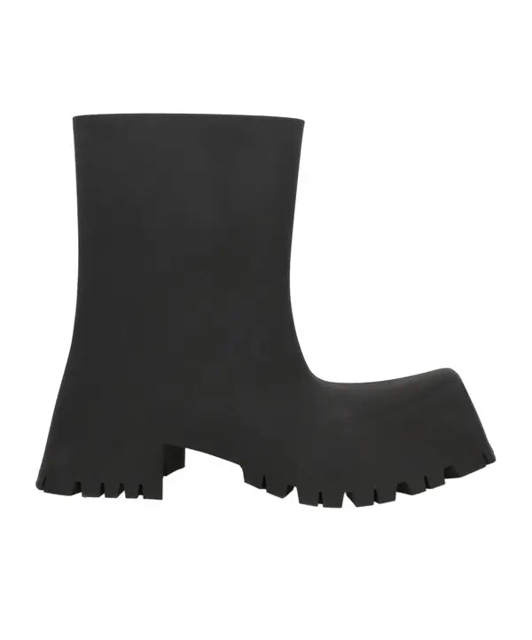 Balenciaga Platform Square-toe Boots - Black