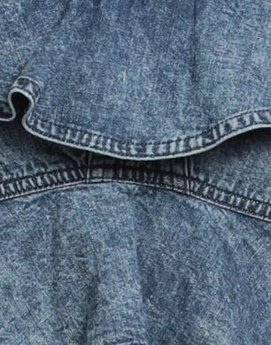 Isabel Marant Étoile Off-shoulder Ruffled Denim Crop Top