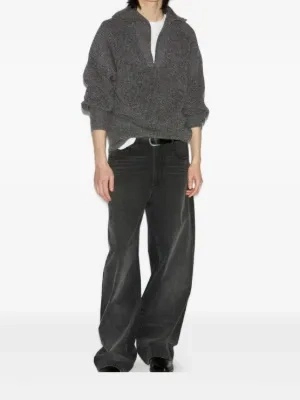 Isabel Marant Étoile Ribbed Zip-neck Sweater