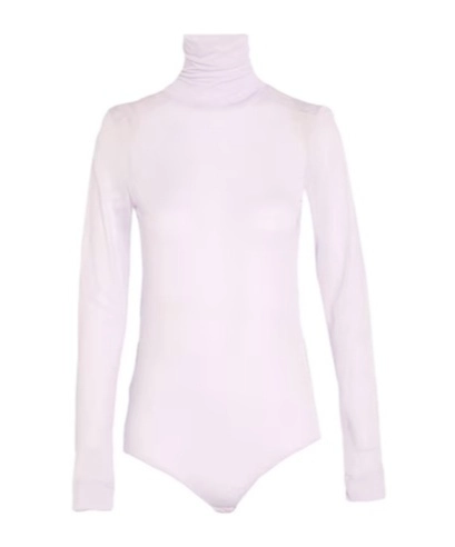MAISON MARGIELA Vhigh-neck Long-sleeve T-shirt - White