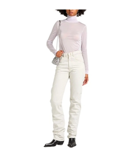MAISON MARGIELA Vhigh-neck Long-sleeve T-shirt