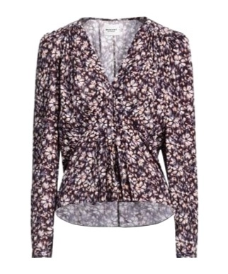 Isabel Marant Étoile V-neck Cropped Long-sleeve Top