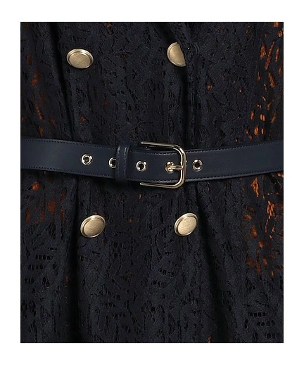 Max Mara Color-blocked Lace Shirt Dress