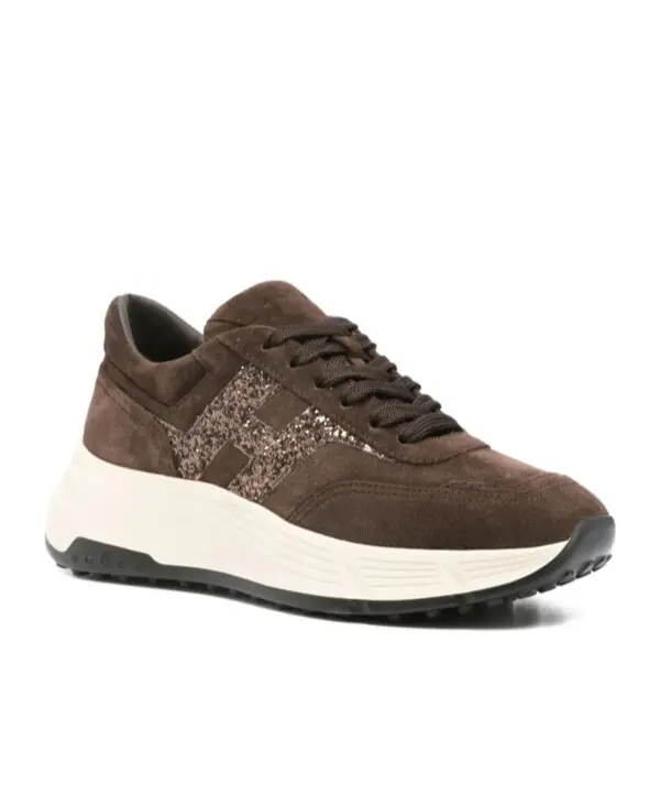 Hogan Glitter Logo Trainers