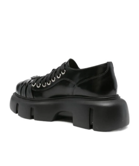 Simone Rocha Polished Leather Platform Boots
