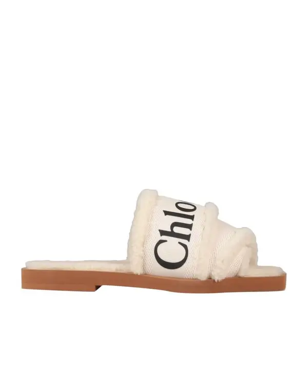 Chloé Teddy Fleece Slippers