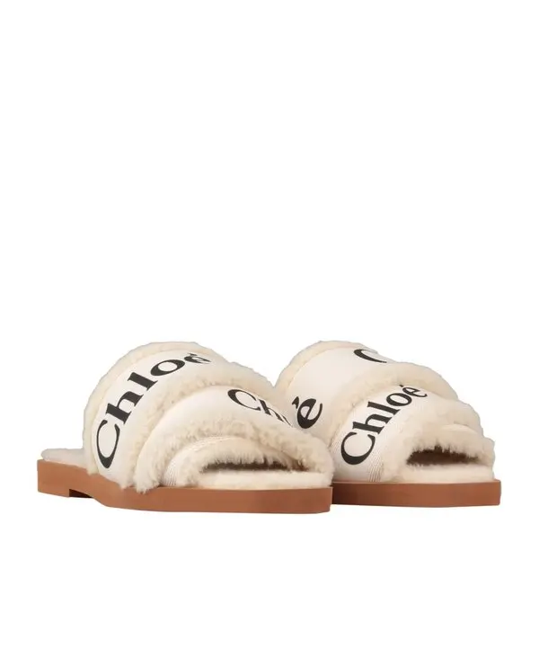 Chloé Teddy Fleece Slippers