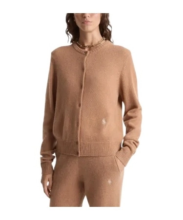 SPORTY  RICH Sporty & Rich Embroidered Button Cardigan
