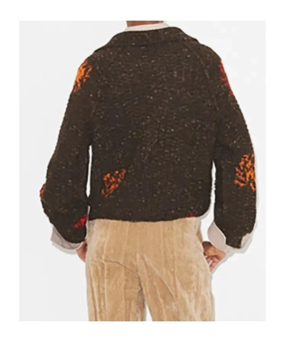 Tory Burch Embroidered Collar Sweater