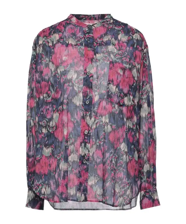 Isabel Marant Étoile Multi-color Woven Long-sleeve Shirt