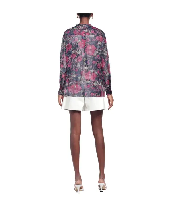 Isabel Marant Étoile Multi-color Woven Long-sleeve Shirt