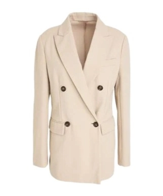 Brunello Cucinelli Minimalist Double-breasted Blazer