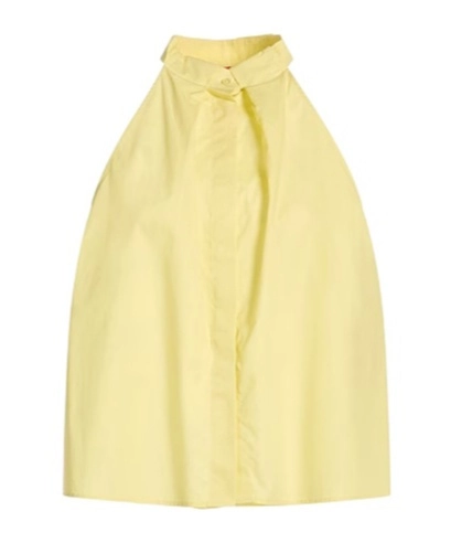 MAXCO. Max&co. Sleeveless Poplin Voile Shirt