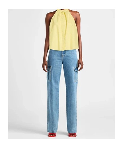 MAXCO. Max&co. Sleeveless Poplin Voile Shirt
