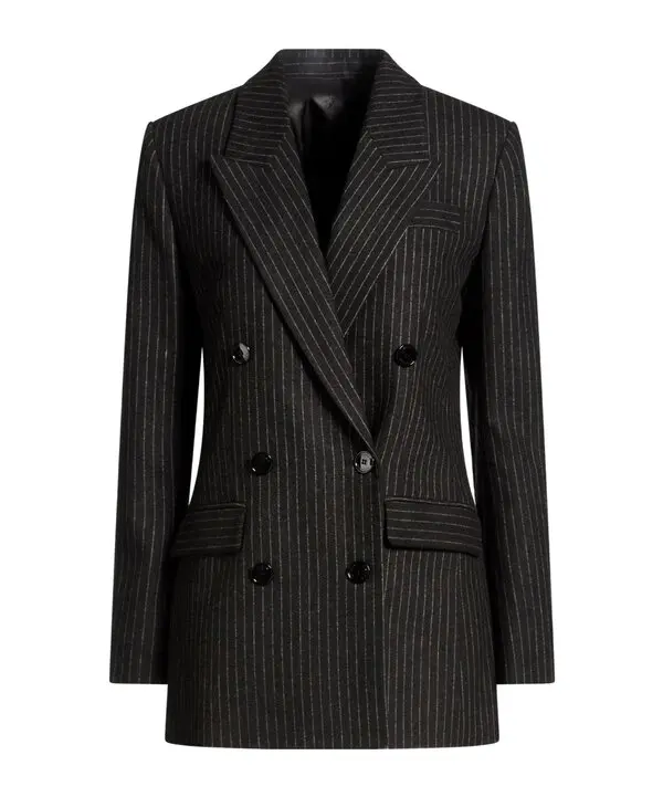 Isabel Marant Étoile Pinstripe Double-breasted Blazer - Black
