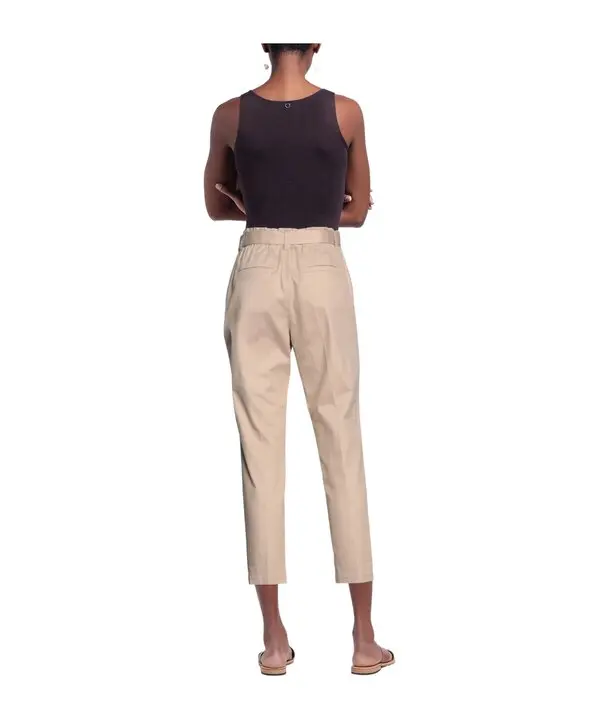 Brunello Cucinelli Belted Tapered Twill Trousers