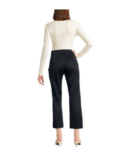 Max Mara Stretch Straight-leg Cropped Pants